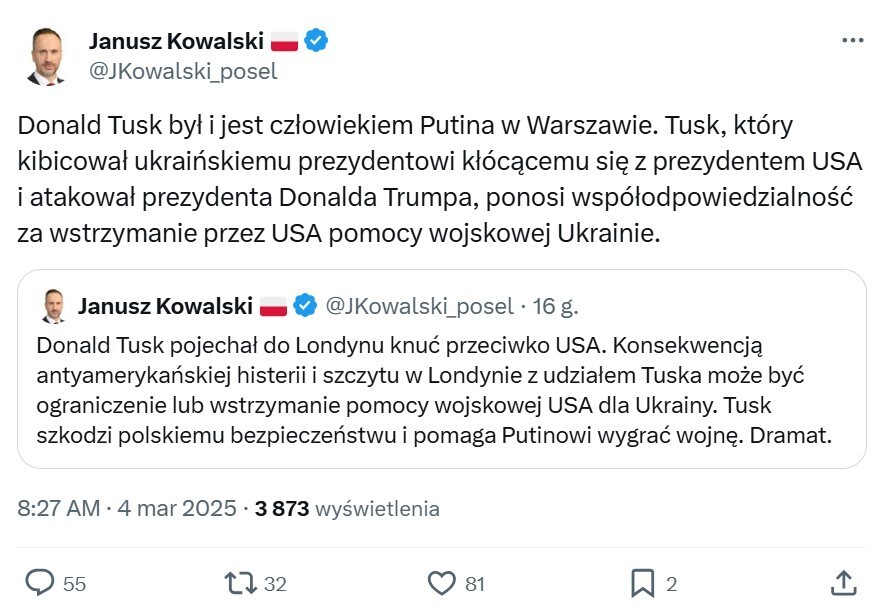 Pisowski fikołek: Tusk współwinny wstrzymaniu pomocy wojskowej dla Ukrainy xD :: Wykop.pl