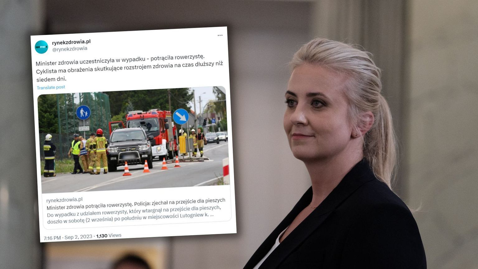 Wypadek z udziałem Katarzyny Sójki. Kontrowersje wokół samochodu. :: Wykop.pl