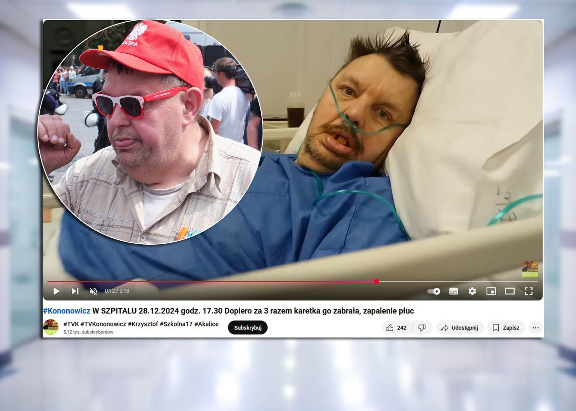 Krzysztof Kononowicz w szpitalu! Jest w fatalnym stanie :: Wykop.pl